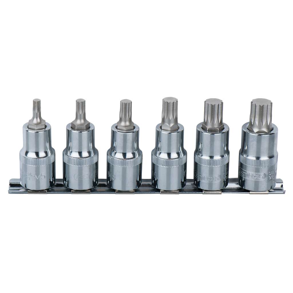 1/4"CHROMEplus Bit-Stecknuss-Satz XZN, 6-tlg | 1/4" | Bit-Stecknüsse ...
