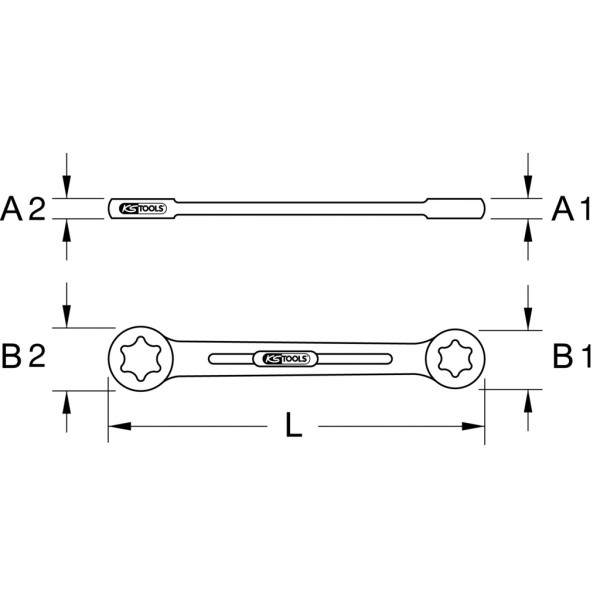 CHROMEplus® Double ring spanner for Torx E-Profile | Double Ring ...