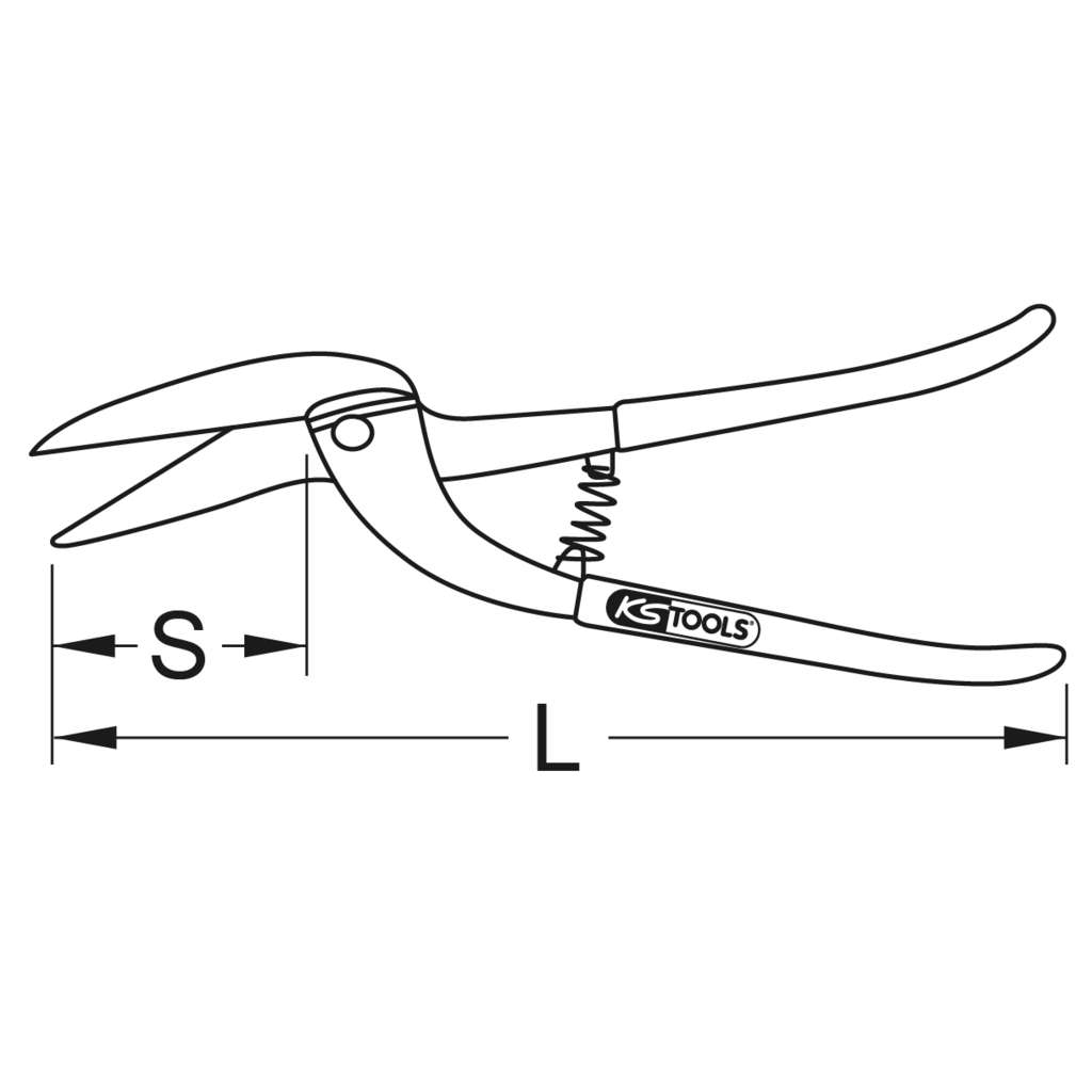 Pelican straight cut shears, right handed cut | Sheet metal nibbler and ...