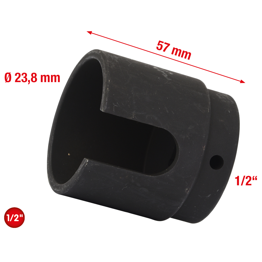 Tie rod end socket 1/2" | Mechanical axle tools - Steering | Steering ...
