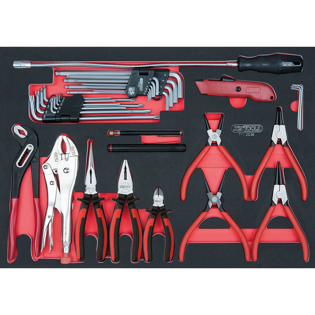 SCS pliers and wrench set, 36 pcs, 1/1 system insert | 1/1 SCS - Pliers ...