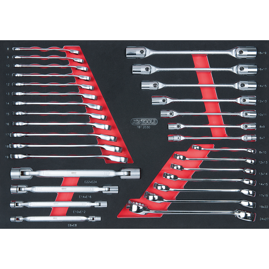 SCS CHROMEplus Juego de llaves, 30 pzs, en sistema modular 1/1 | 1/1 ...
