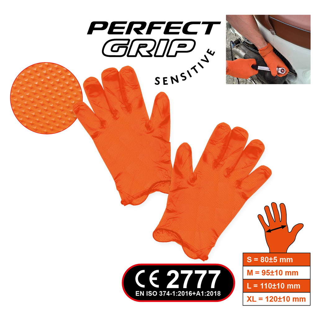 Perfect Grip Sensitive nitrile disposable gloves | Hand Protection ...