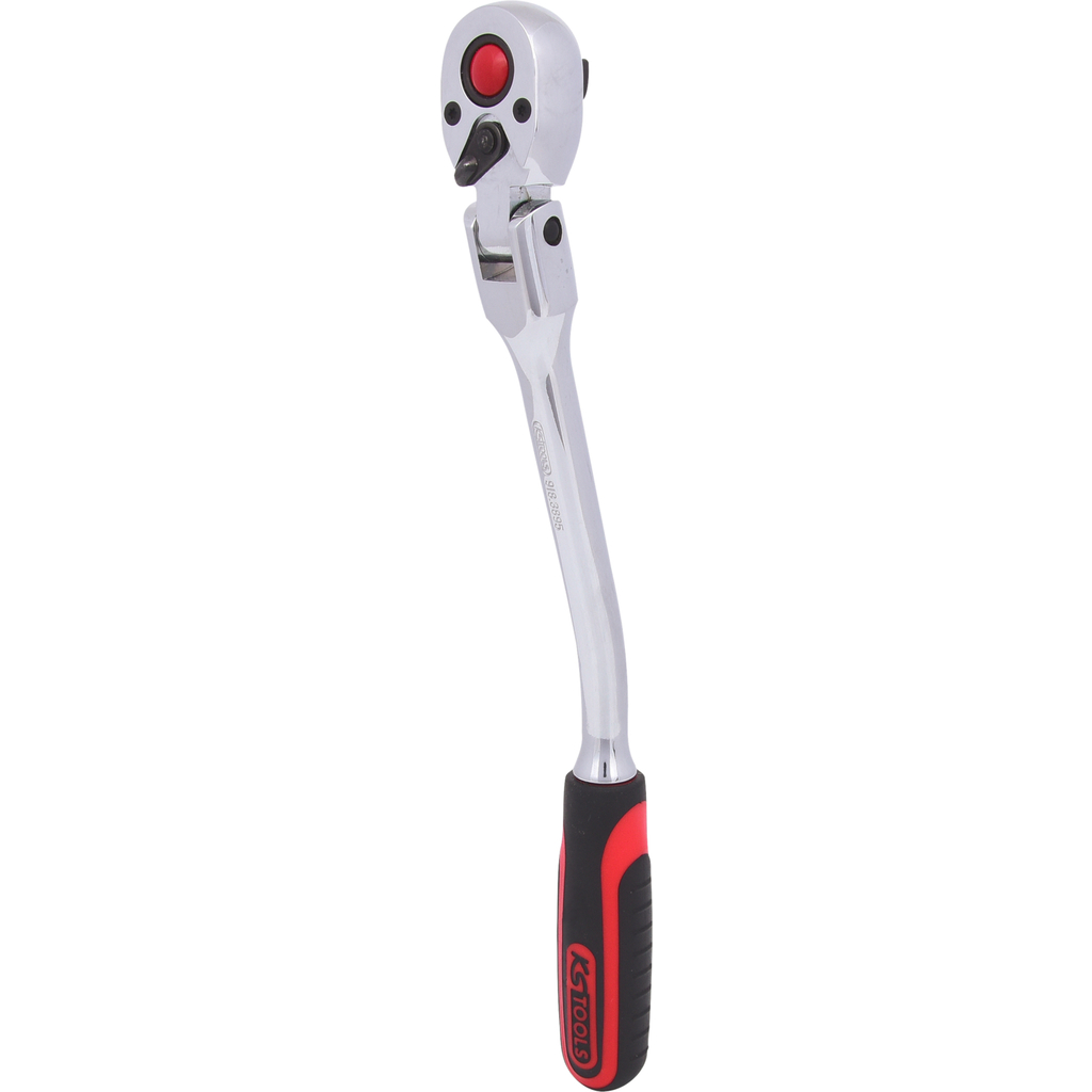 3/8" CHROMEplus Carraca articulada de 72 dientes, forma curva ...
