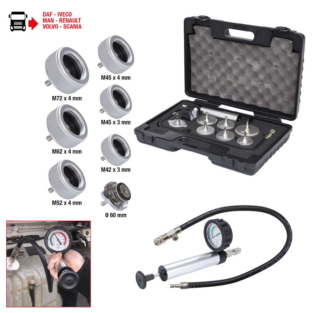 Commercial vehicle Cooling system testing equipment, 9 pcs | Cooling ...
